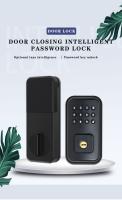 China Battery Powered Digital Smart Lock with TTlock Tuya WiFi App 1kg Black for sale