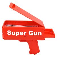 China Customizable Plastic Currency Jet Money Gun Toy 18.5cm for Party Decompression for sale