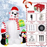 China Inflatable Santa Claus LED Decoration Light 2.0kg for Christmas Party with Custom Logo for sale