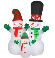 China Inflatable Santa Claus LED Decoration Light 2.0kg for Christmas Party with Custom Logo for sale