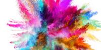 China Biodegradable Holi Color Powder Party Popper Confetti Cannon 13x18cm 100g Corn Powder for sale