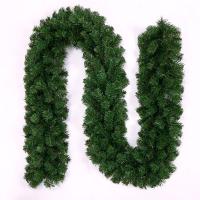 China Christmas Rattan Banner Decoration with LED Lights 60x30cm Custom Logo for sale
