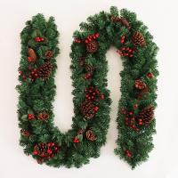 China Christmas Rattan Banner Decoration with LED Lights 60x30cm Custom Logo for sale