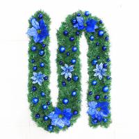 China Christmas Rattan Banner Decoration with LED Lights 60x30cm Custom Logo for sale