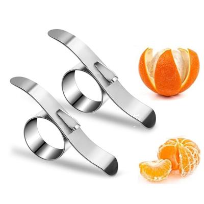 China 430 Stainless Steel Ring Mini Fruit Peeler Manual Orange Peeler 7.5cm Kitchen Gadget for sale