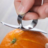 China 430 Stainless Steel Ring Mini Fruit Peeler Manual Orange Peeler 7.5cm Kitchen Gadget for sale