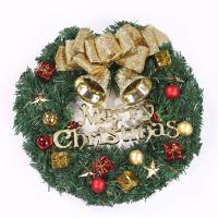 China Round XMAS Wreath For Front Door Fall Wreath With Customized Logo for sale