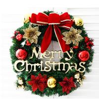 China Round XMAS Wreath For Front Door Fall Wreath With Customized Logo for sale