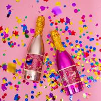 China Custom Logo Champagne Bottle Party Popper 30cm 40cm Confetti Cannon for Birthday Gender Reveal for sale