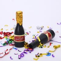 China Custom Logo Champagne Bottle Party Popper 30cm 40cm Confetti Cannon for Birthday Gender Reveal for sale