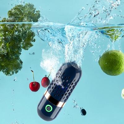 China Capsule Shape USB Food Cleaner 17x10x10cm for Vegetables Meat and Rice Washer for sale