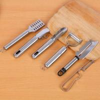 China 304 Stainless Steel 6 in 1 Kitchen Gadgets Set for Fruit Paring and Vegetable Peeling 380g for sale