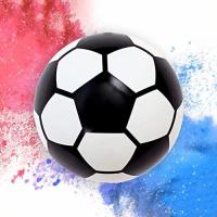 China Gender Reveal Confetti Powder Filler Football 14x14x14cm Biodegradable Party Prop for sale
