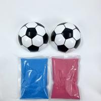 China Gender Reveal Confetti Powder Filler Football 14x14x14cm Biodegradable Party Prop for sale