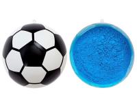 China Gender Reveal Confetti Powder Filler Football 14x14x14cm Biodegradable Party Prop for sale