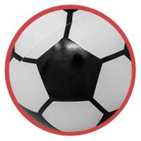 China Gender Reveal Confetti Powder Filler Football 14x14x14cm Biodegradable Party Prop for sale
