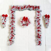 China Customized Logo Merry Christmas Front Door Artificial Pine Garland for Party Decor for sale