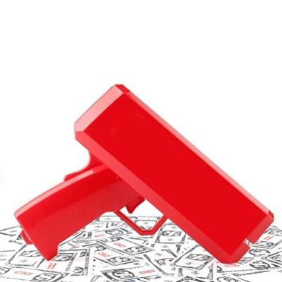 China Plastic Jet Currency Gun 18.5x8x17.5cm for Wedding Bar Game Party Atmospheric Props for sale