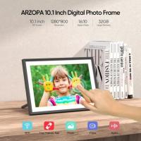 China 10 Inch WiFi Digital Photo Frame 16GB Cloud Video Download Frameo LCD Picture Frame for sale