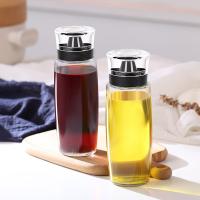 China 280ml 9.5oz Glass Oil Sprayer Vinegar Dispenser Bottle with Measuring Scale Pump for Kitchen for sale