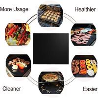 China Non Stick BBQ Grill Mat 40x33cm Fireproof Fiberglass Baking Mat for Cooking for sale