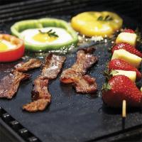 China Non Stick BBQ Grill Mat 40x33cm Fireproof Fiberglass Baking Mat for Cooking for sale