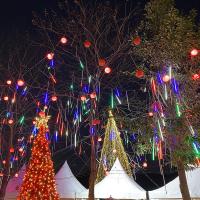 China Falling Rain Fairy LED String Lights Cube Design 0.5kg Holiday Party Home Decoration for sale