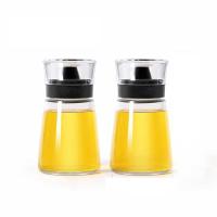 China 170ml Sealed Leakproof Oil Bottle Glass Kitchen Oil Dispenser 8x14.5cm for Home Cooking for sale