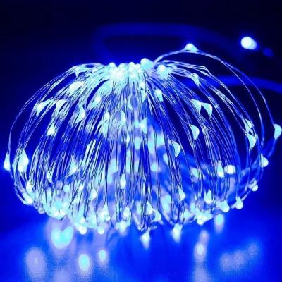 China Solar LED Christmas String Lights 7M 32M Waterproof PVC Copper Wire Warm White for sale