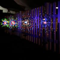 China IP65 Solar Lawn Ground Insert Fireworks Lights 8.5x5x36.5cm for Holiday Decoration for sale