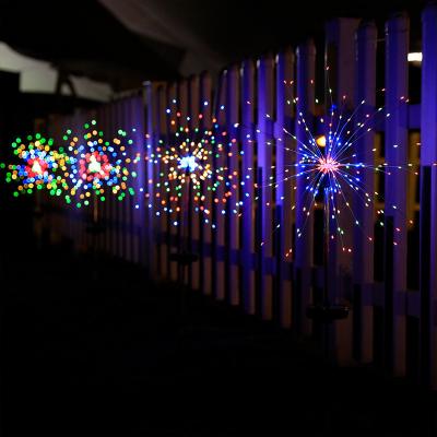 China IP65 Solar Lawn Ground Insert Fireworks Lights 8.5x5x36.5cm for Holiday Decoration for sale