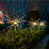 China IP65 Solar Lawn Ground Insert Fireworks Lights 8.5x5x36.5cm for Holiday Decoration for sale