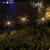 China IP65 Solar Lawn Ground Insert Fireworks Lights 8.5x5x36.5cm for Holiday Decoration for sale