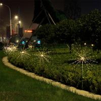 China IP65 Solar Lawn Ground Insert Fireworks Lights 8.5x5x36.5cm for Holiday Decoration for sale