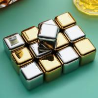 China 304 Stainless Steel Whiskey Stones Gift Set 8pcs for Chilling Wine 15.4x11.2cm for sale