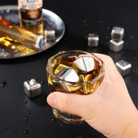 China 304 Stainless Steel Whiskey Stones Gift Set 8pcs for Chilling Wine 15.4x11.2cm for sale