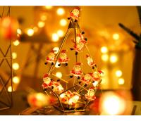 China Fairy Star Lights LED String Black Christmas Lights Decorations with Customized Logo for sale