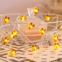 China Fairy Star Lights LED String Black Christmas Lights Decorations with Customized Logo for sale