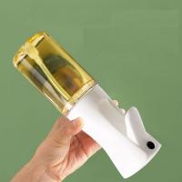 China White Glass Oil and Vinegar Dispenser 19.5cm Kitchen Accessories for BBQ Cooking Tools for sale