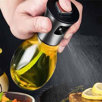 China Glass Oil Spray Bottle 165ml 304 Stainless Steel Olive Oil Dispenser for Cooking Salad BBQ for sale
