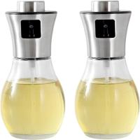 China Glass Oil Spray Bottle 165ml 304 Stainless Steel Olive Oil Dispenser for Cooking Salad BBQ for sale