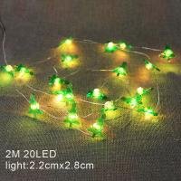 China Christmas Santa LED String Lights 0.5kg Plastic Holiday Decoration Red Green Blue for sale