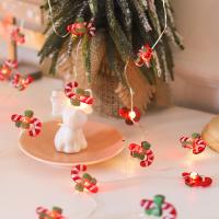 China Christmas Santa LED String Lights 0.5kg Plastic Holiday Decoration Red Green Blue for sale