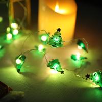 China Christmas Santa LED String Lights 0.5kg Plastic Elk Snowflakes Decoration for Holiday Party for sale