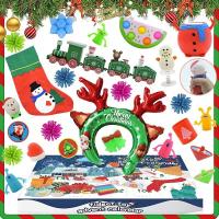 China 24pcs Christmas Advent Calendar Blind Box Cartoon Fidget Squishy Toy Set 0.7kg for sale