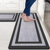 China Waterproof Cushioned Kitchen Carpet Mat PVC Non Slip Rug 40x75cm for House Sink Office for sale