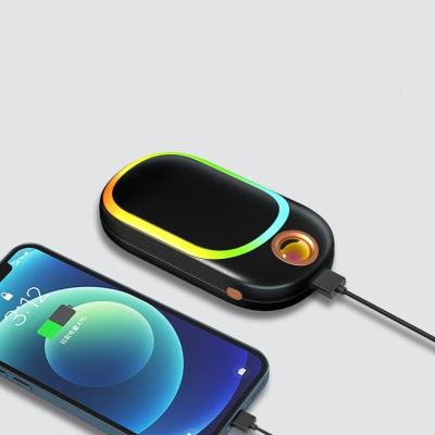 China USB Rechargeable Hand Warmer Power Bank 5000mAh Portable Heater for Outdoor for sale
