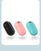 China Custom Logo C308 Magnetic Two Pack Hand Warmer Ultra Thin and Rechargeable for sale