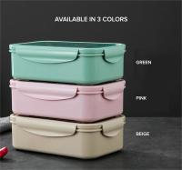China PP5 1400ml BPA Free Lunch Box with Spoon Fork Microwave Freeze Safe for Kids Adults for sale