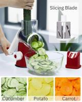 China Top Seller Fruit Vegetable Rotary Grater Stainless Steel Multi-Function Slicer Cutter for sale